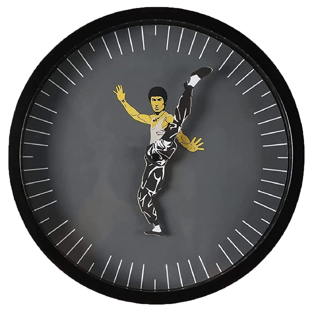 Bruce Lee Timekeeper - Martial Arts Wall Clock | Legendary Tribute to ...