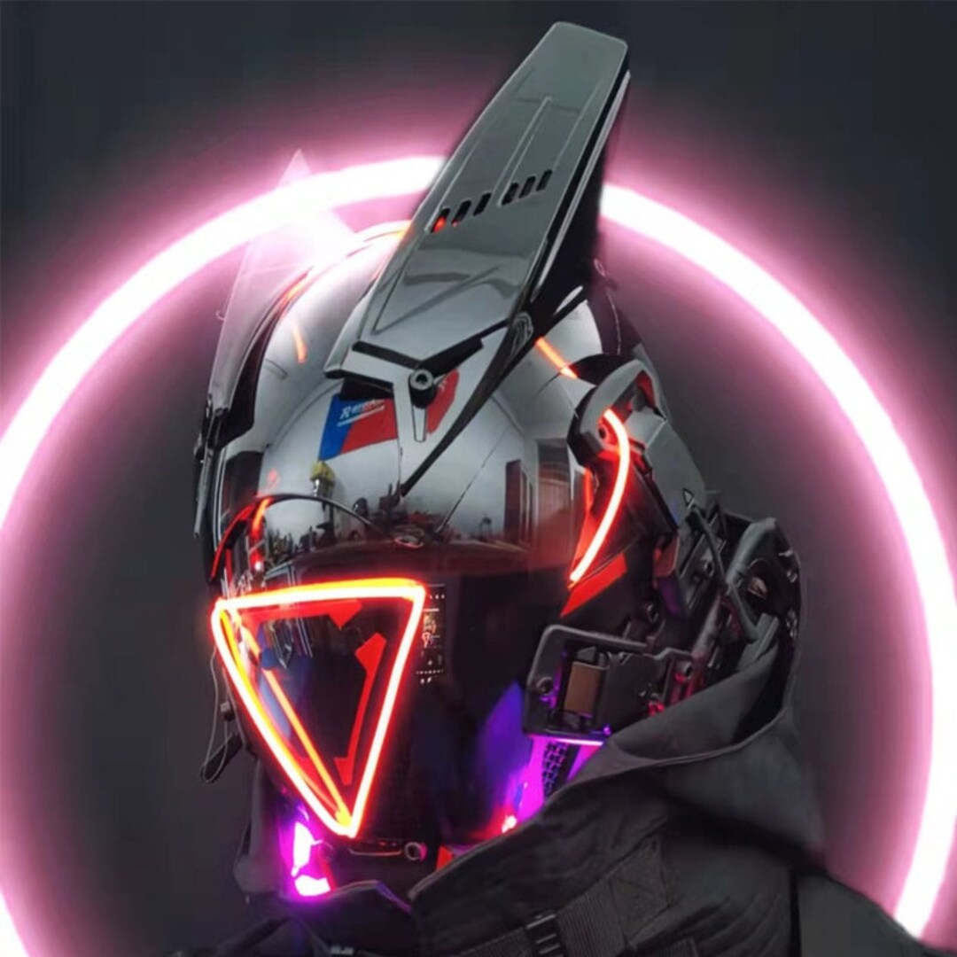 CyberPulse Lumina - The Ultimate LED Cyberpunk Party Helmet – WonderKidz Gifts